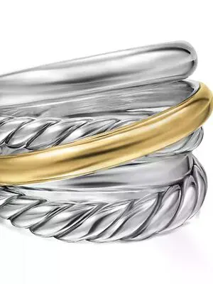 David Yurman 14kt Yellow Gold Crossover Five Row Ring