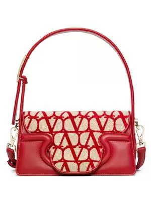 Valentino Garavani La Petit Deuxième Toile Iconographe Shoulder Bag - Red