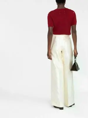 MAISON MARGIELA Straight-leg Silk Trousers