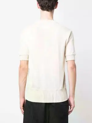 MAISON MARGIELA Ripped-edge Knitted T-shirt