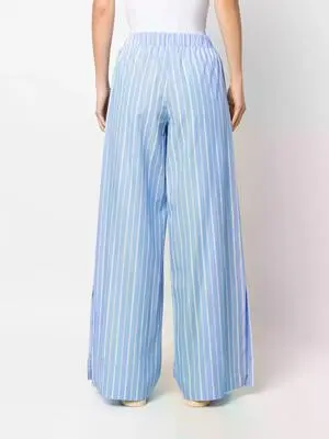 WOERA Striped Palazzo Trousers