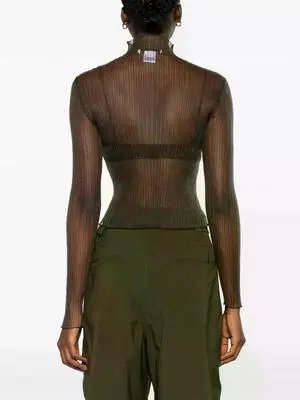 AISLING CAMPS Modern Mist Sheer Long Sleeve T-shirt
