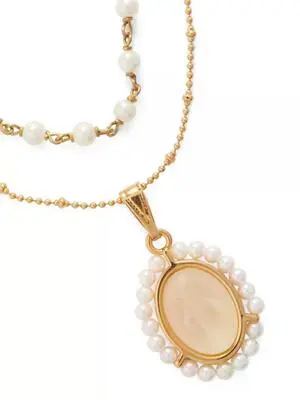 Dsquared2 Layered Pearl Necklace - Gold