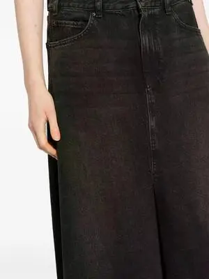JNBY Distressed Maxi Denim Skirt