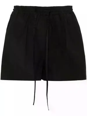 Matteau Mid-rise Organic Cotton Poplin Shorts - Black