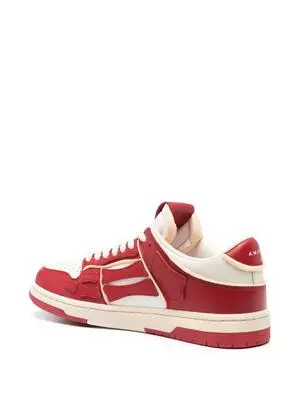 Amiri Panelled Leather Sneakers - Red