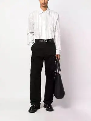 Amiri Striped Long-sleeve Cotton Shirt