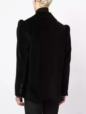 EGONLAB Double-breasted Velvet Blazer