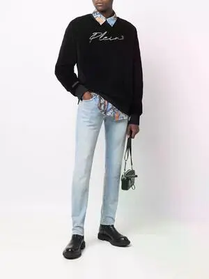 Philipp Plein Logo-plaque Skinny Jeans - Blue