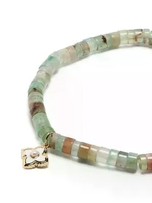 SYDNEY EVAN 14kt Yellow Gold Moroccan Flower Quartz Beaded Bracelet