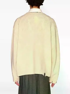 AMBUSH Number Embroidered V-neck Jumper