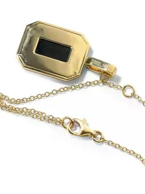 Shay 18k Yellow Diamond And Onyx Pendant Necklace