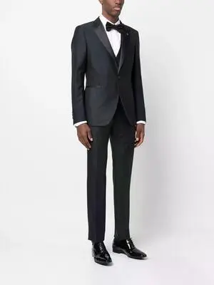 Tagliatore Satin-trim Three-piece Tuxedo Suit