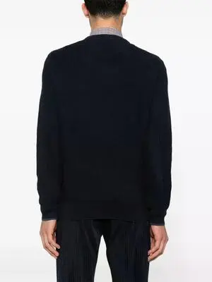 Polo Ralph Lauren Crew Neck Honeycomb Knit Sweater With Embroidered Pony Motif