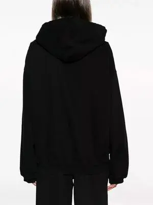 Alexander Wang Logo-print Cotton-blend Hoodie