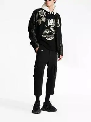 Balmain Cropped Cotton Cargo Trousers