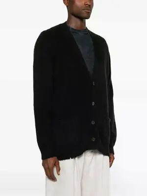 Avant Toi Brushed Merino Wool-cashmere Blend Cardigan