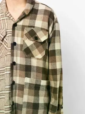 GREG LAUREN Mix-print Long-sleeve Shirt