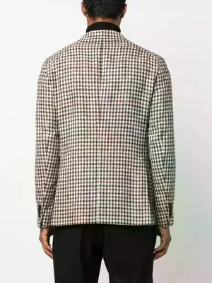 Tagliatore Check-pattern Long-sleeve Blazer