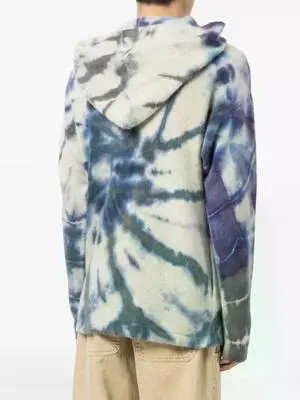 THE ELDER STATESMAN Tie & Dye Patterned Hoodie