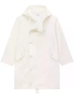 COURREGES Stretch-cotton Hooded Parka - Neutrals