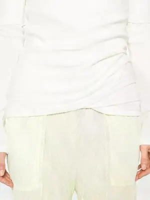 JIL SANDER Long Sleeve Cotton T-shirt - Neutrals