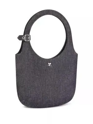 COURREGES Denim Tote Bag - Grey