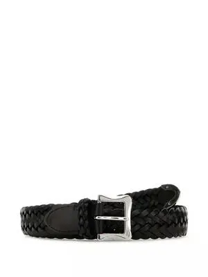J & M DAVIDSON Braided Belt With Pin-buckle Fastening - Black
