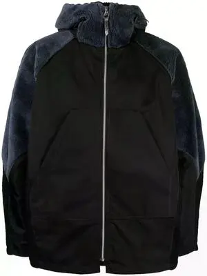 Toga Faux-fur Trimmed Hooded Jacket - Black
