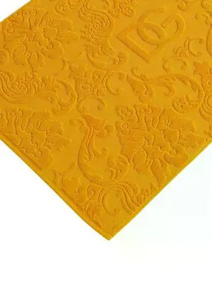 Dolce & Gabbana Cotton Terry Bath Mat - Yellow