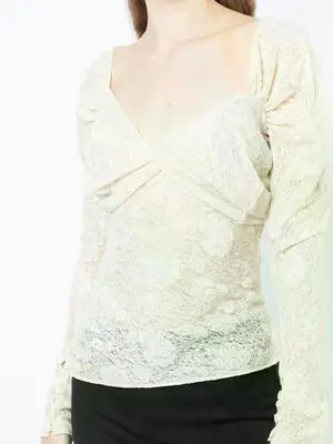 YUHAN WANG Semi-sheer Lace Top
