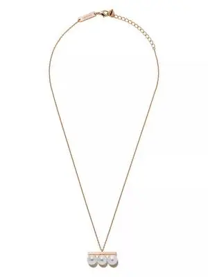 TASAKI 18kt Rose Gold Akoya Pearl Pendant Necklace - Pink