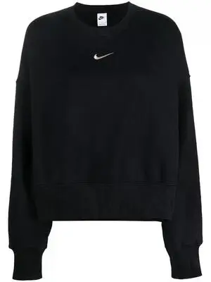 Nike Oversized Crew-neck Sweatshirt - Black