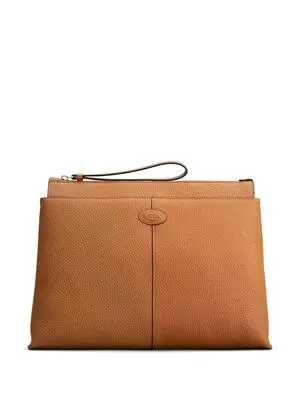 TOD'S Leather Clutch Bag - Brown