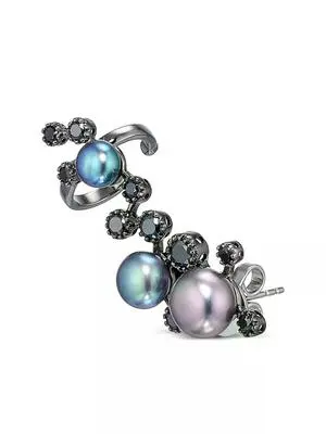 ANABELA CHAN 18kt Gold Constellation Pearl Ear Cuffs
