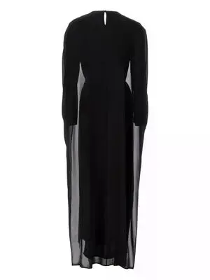 DI.LA3 PARI' Di.la3 Pari Maxi Cape Dress With Belt