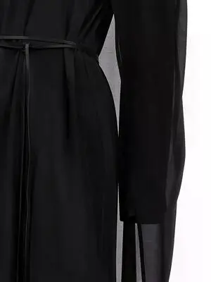 DI.LA3 PARI' Di.la3 Pari Maxi Cape Dress With Belt