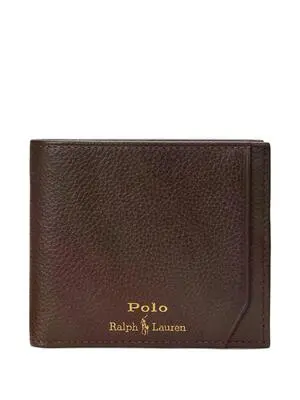 Polo Ralph Lauren Grain-textured Bi-fold Wallet - Brown