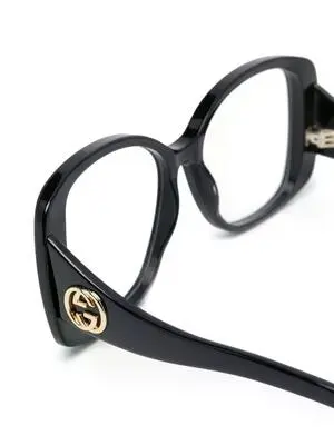 Gucci Oversize Square Frame Glasses - Black