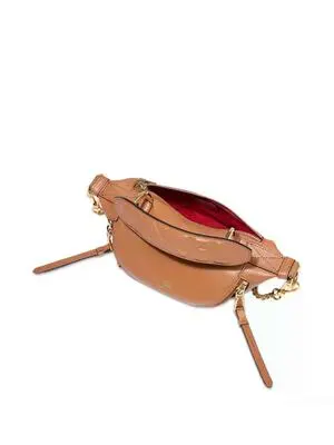 LANCEL Origami Mini Zip Crossbody Bag - Brown