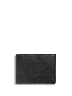 Shinola Slim Grained-leather Bi-fold Wallet - Black