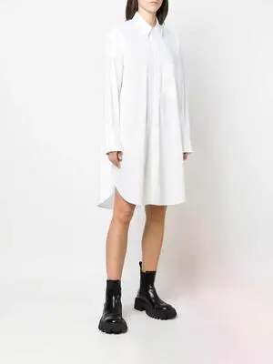 Palm Angels Rhinestone Logo Shirt Dress