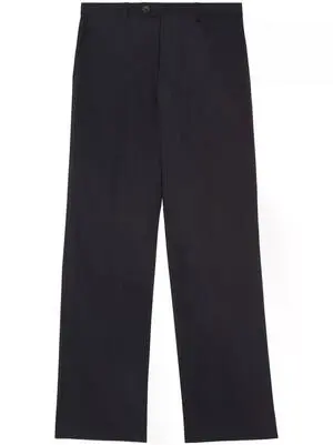 MAISON MARGIELA Stitch-detail Straight-leg Trousers - Black