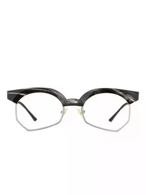 RIGARDS Geometric-frame Glasses - Black