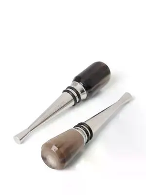 Brunello Cucinelli 2-piece Buffalo Horn And Steel Stopper Set