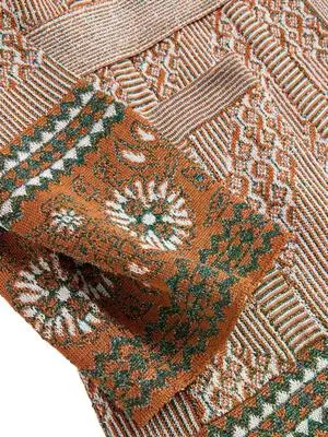 Valentino Garavani Jacquard Pattern Belted Coat
