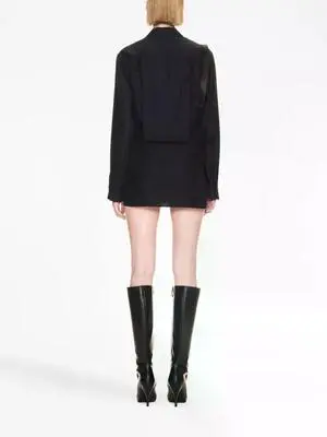 Off-White Off Jacquard Twisted Shirtdress