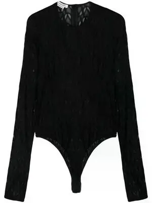 ALESSANDRO VIGILANTE Sheer Bodysuit - Black