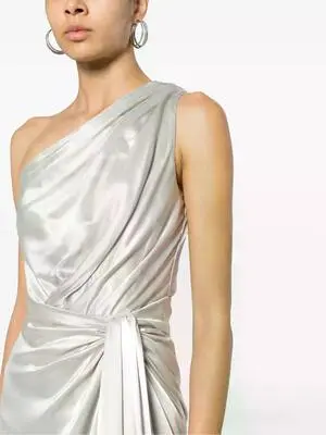 Dolce & Gabbana Off-shoulder Silk Gown