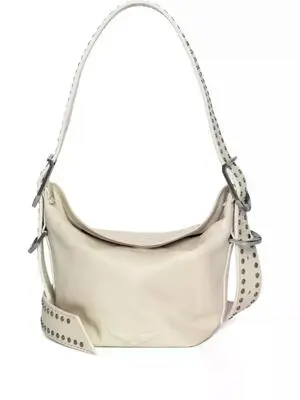 Zadig&Voltaire Baby Jane Leather Shoulder Bag Neutrals